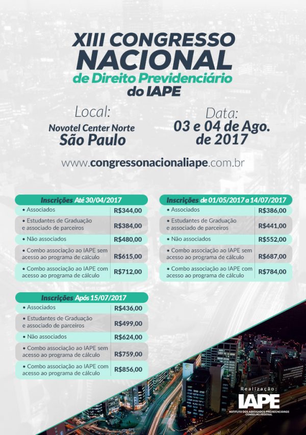 IAPE promove Congresso Nacional de Direito Previdenciário - OABMS